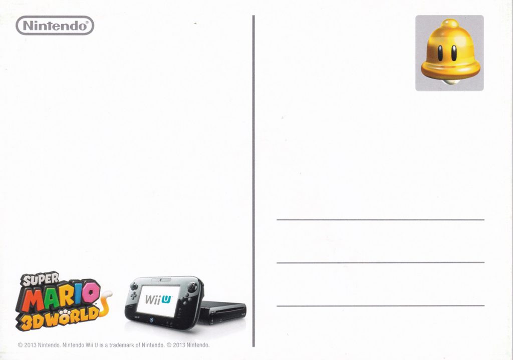 Super Mario 3D World - Postkarte - Promotendo